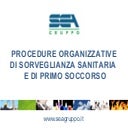 Procedure organizzative per il primo soccorso e sorveglianza sanitaria ...
