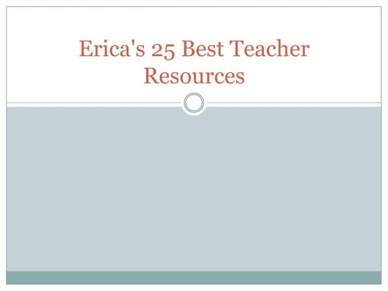 25 Best ESL/EFL Teacher Resources | PPT