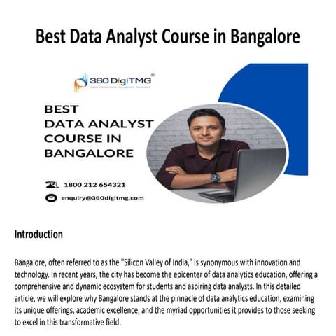 best data analytics courses in bangalore | PPTX