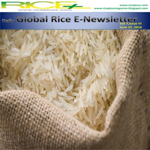 25th june ,2016 daily global,regional & local rice e newsletter by ...