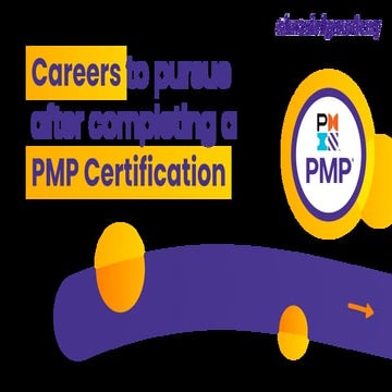 Careers to pursue after completing a PMP Certification | The Knowledge ...