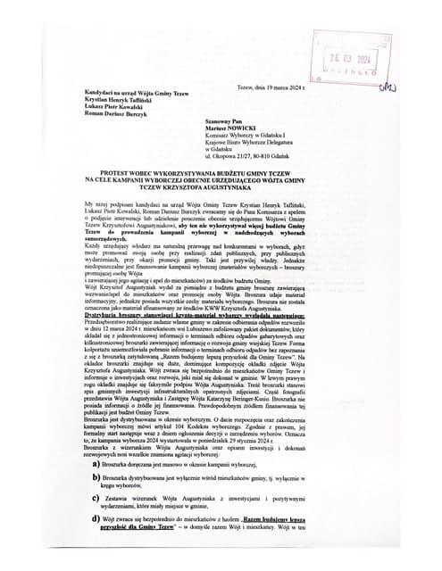 SKT pismo do policji | DOCX