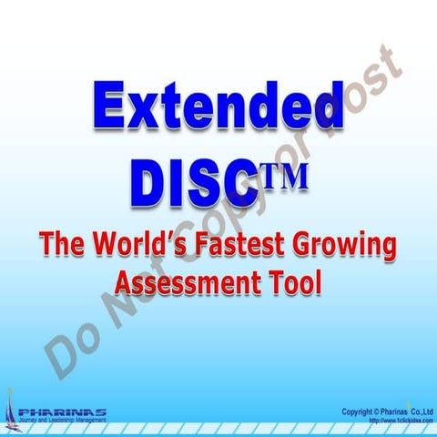 edisc personal profile analysis demo | PPT