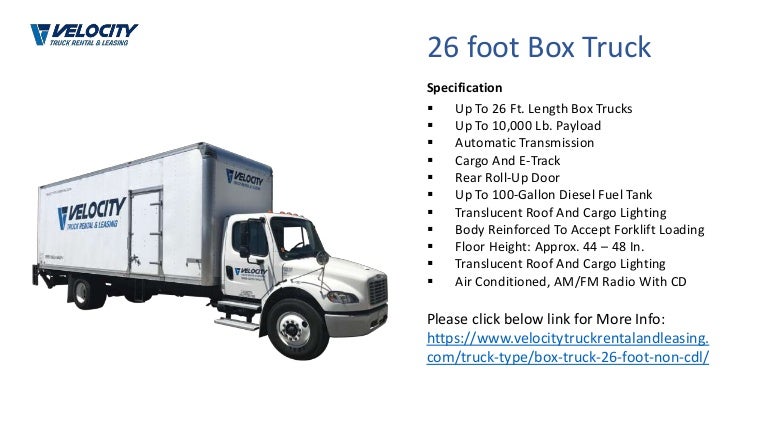 26 Foot Box Truck Box Trucks On Rental Leasing Velocity Truck R 26-foot-box-truck-box-trucks-on-rental-leasing-velocity-truck-r