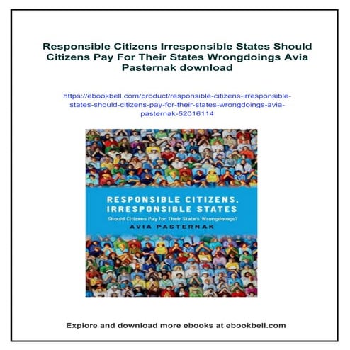 Responsible Citizens Irresponsible States Should Citizens Pay For Their ...