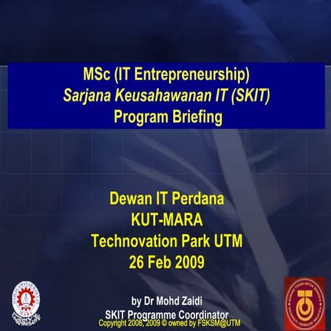 26022009 Skit Slides Web | PDF | Small and Medium-sized Business | Business