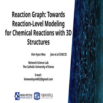 Reaction Graph Modeling for Chemical Reactions Using 3D Structural ...