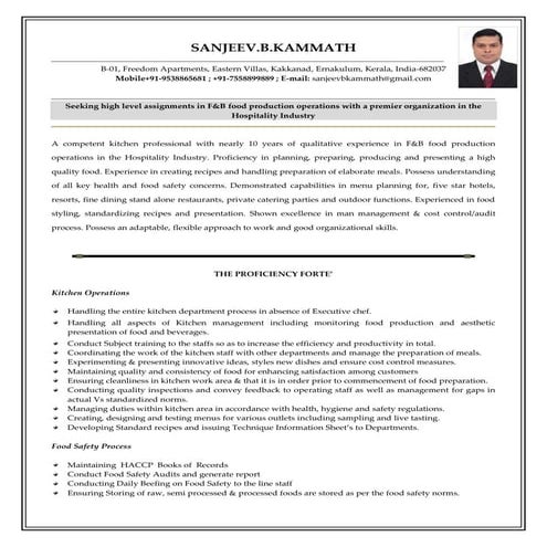 sanjeev resume 2016 | PDF