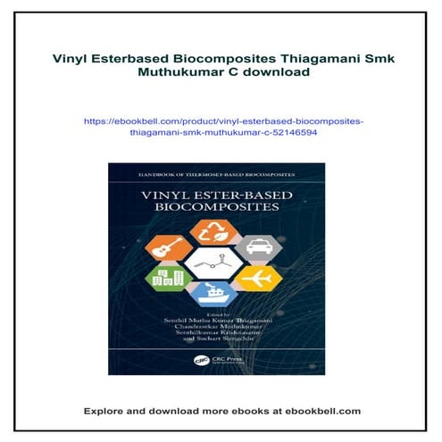 Vinyl Esterbased Biocomposites Thiagamani Smk Muthukumar C | PDF