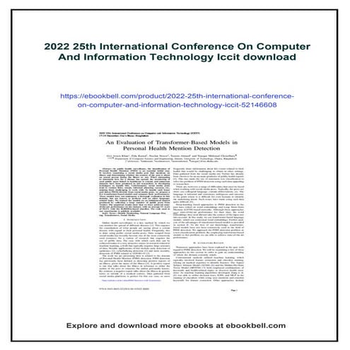 2022 25th International Conference On Computer And Information ...