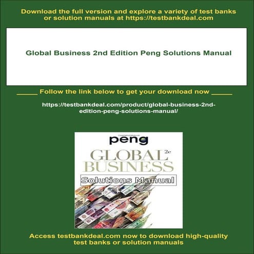 Global Business 2nd Edition Peng Solutions Manual | PDF