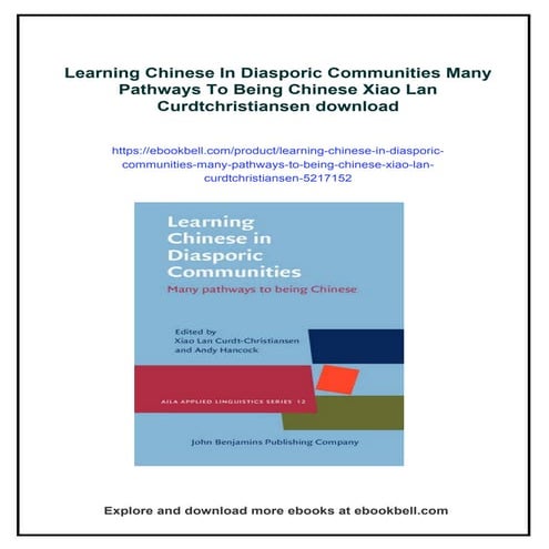 Learning Chinese In Diasporic Communities Many Pathways To Being ...