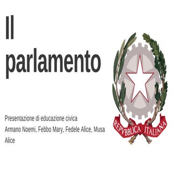 Il parlamento italiano | PPTX