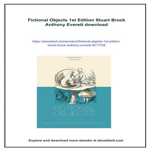 Fictional Objects 1st Edition Stuart Brock Anthony Everett | PDF