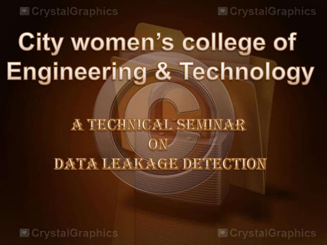 Data Leakage Detection Ppt