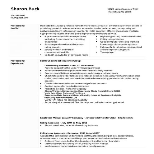 Sharon Buck Resume 3 | PDF