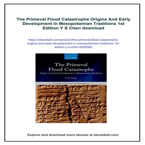 The Primeval Flood Catastrophe Origins And Early Development In ...
