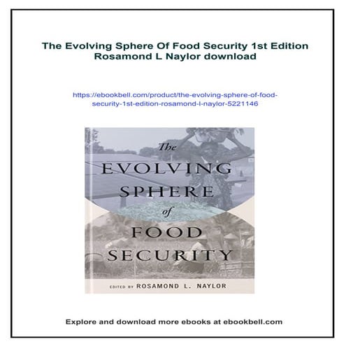 The Evolving Sphere Of Food Security 1st Edition Rosamond L Naylor | PDF