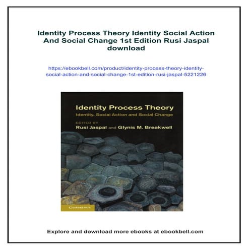 Identity Process Theory Identity Social Action And Social Change 1st ...