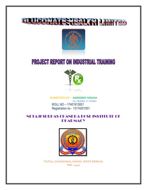 Pharmaceutical Industrial training ppt.pptx | Pharmaceutical Industry | Industries