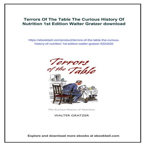 Terrors Of The Table The Curious History Of Nutrition 1st Edition ...