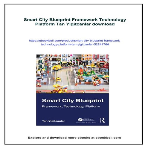 Smart City Blueprint Framework Technology Platform Tan Yigitcanlar | PDF