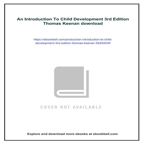 An Introduction To Child Development 3rd Edition Thomas Keenan | PDF