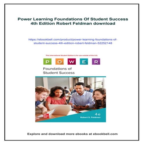 Power Learning Foundations Of Student Success 4th Edition Robert ...