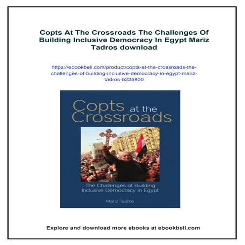Copts At The Crossroads The Challenges Of Building Inclusive Democracy In Egypt Mariz Tadros | PDF