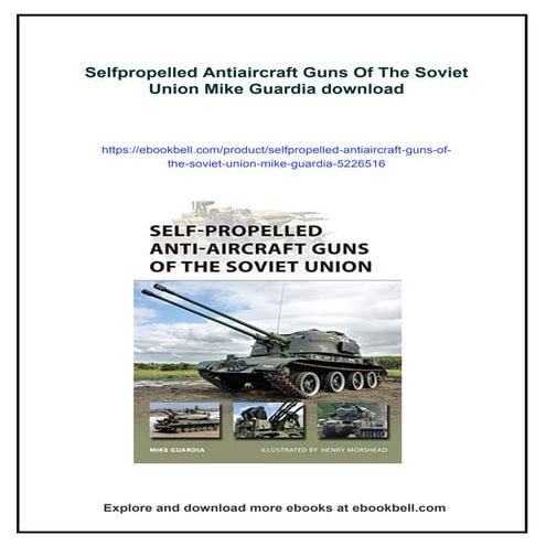 Selfpropelled Antiaircraft Guns Of The Soviet Union Mike Guardia | PDF