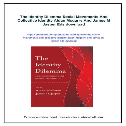 The Identity Dilemma Social Movements And Collective Identity Aidan ...