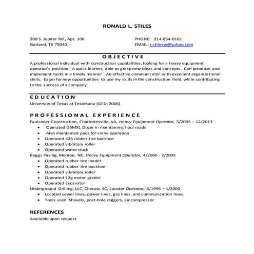 HCA resume | DOCX