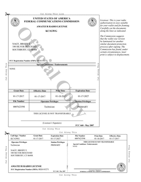New FCC License | PDF