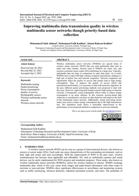 Improving Multimedia Data Transmission Quality In Wireless Multimedia Sensor Networks Though