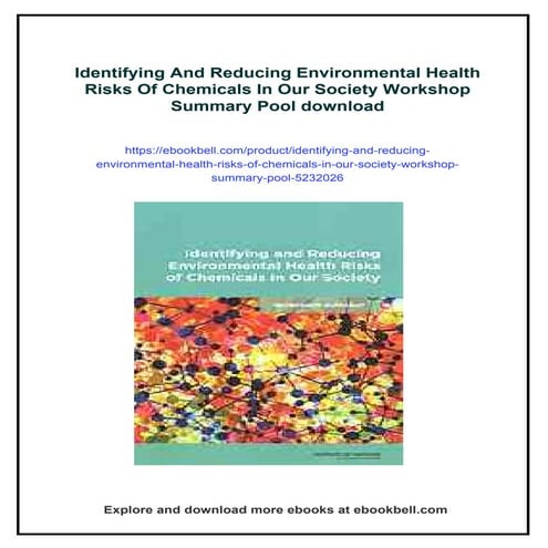 Identifying And Reducing Environmental Health Risks Of Chemicals In Our ...