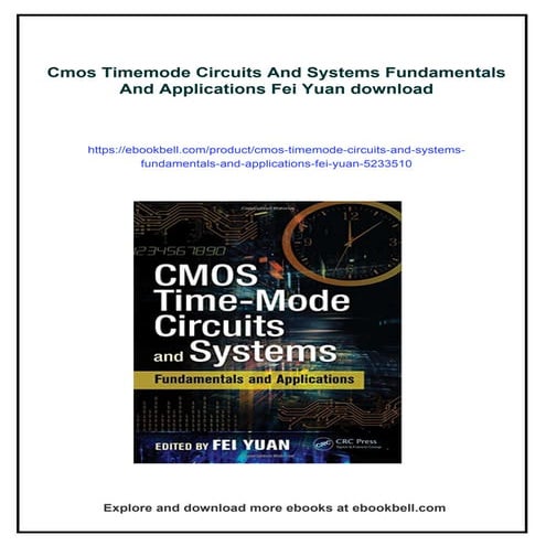 Cmos Timemode Circuits And Systems Fundamentals And Applications Fei Yuan | PDF