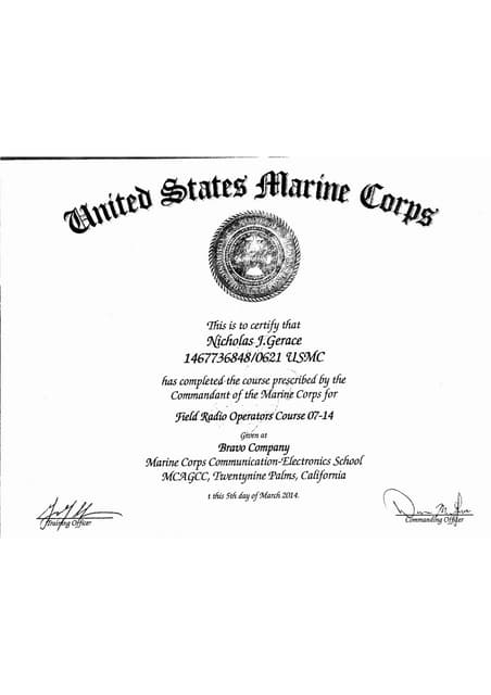 Corporal Promotion | PDF