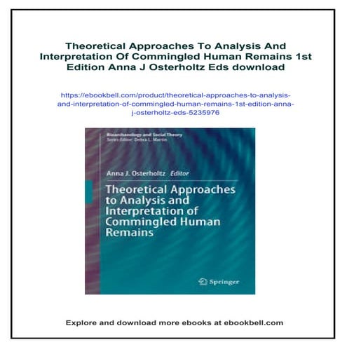 Theoretical Approaches To Analysis And Interpretation Of Commingled ...
