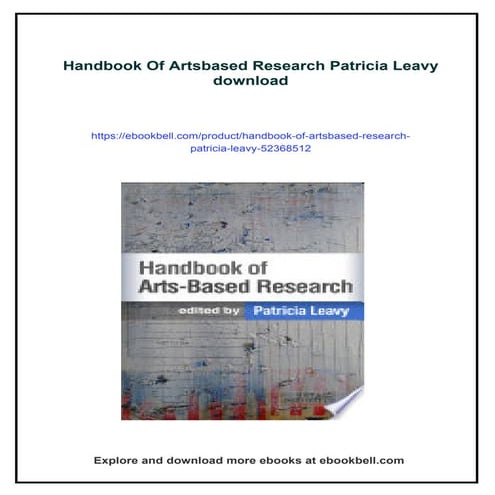 Handbook Of Artsbased Research Patricia Leavy | PDF