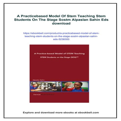 A Practicebased Model Of Stem Teaching Stem Students On The Stage Sostm ...