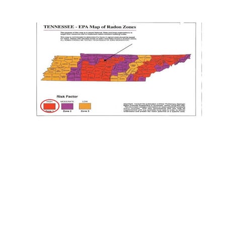 EPA Radon Zones in TN | PDF
