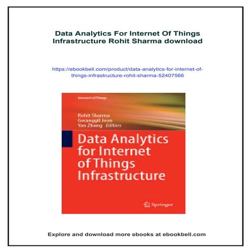 Data Analytics For Internet Of Things Infrastructure Rohit Sharma | PDF