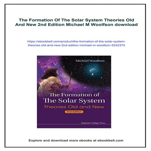 The Formation Of The Solar System Theories Old And New 2nd Edition ...