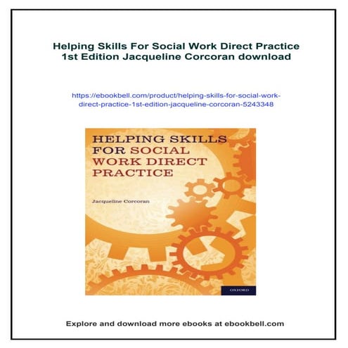 Helping Skills For Social Work Direct Practice 1st Edition Jacqueline ...