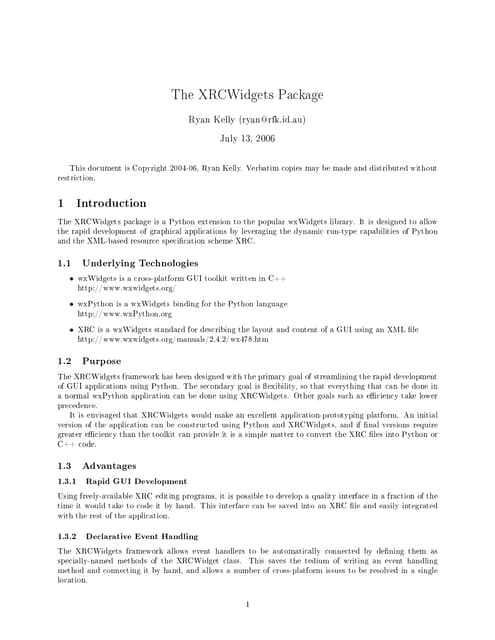 Getting started with wxWidgets | PDF