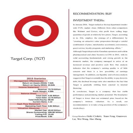 Target analysis | PDF