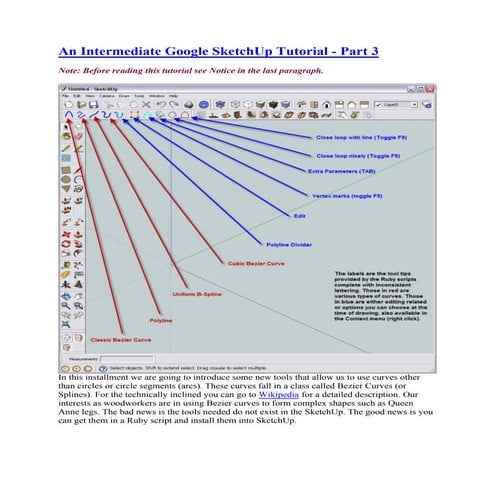 An%20Intermediate%20Google%20SketchUp%20Tutorial%20-%20Part%203 | PDF
