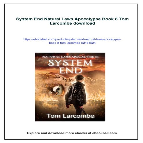 System End Natural Laws Apocalypse Book 8 Tom Larcombe | PDF