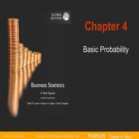 Basic Probability | Chapter 4 | Global Edition | PPT