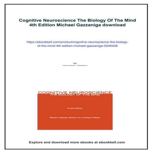 Cognitive Neuroscience The Biology Of The Mind 4th Edition Michael ...